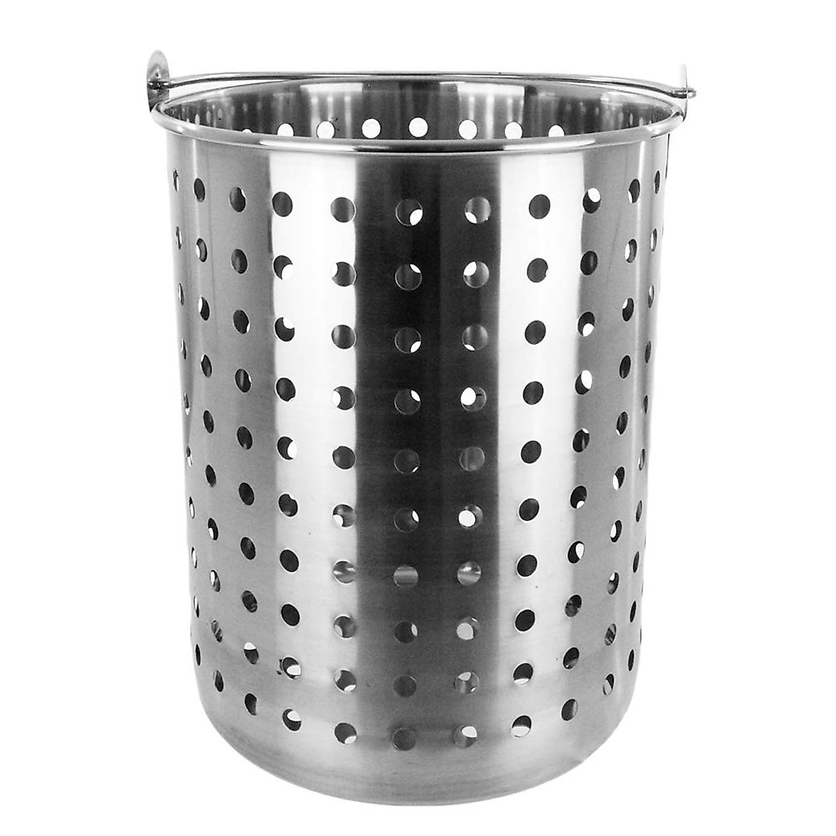 Thaweesuk Shop 36QT Stockpot Stainless Steel Pot Strainer Basket Heavy Duty Outdoor Stock pot Height 16" Diameter 13" of Set