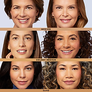 LAURA GELLER NEW YORK Baked Balance-n-Brighten Foundation with Kabuki Brush Makeup Set, Golden Medium