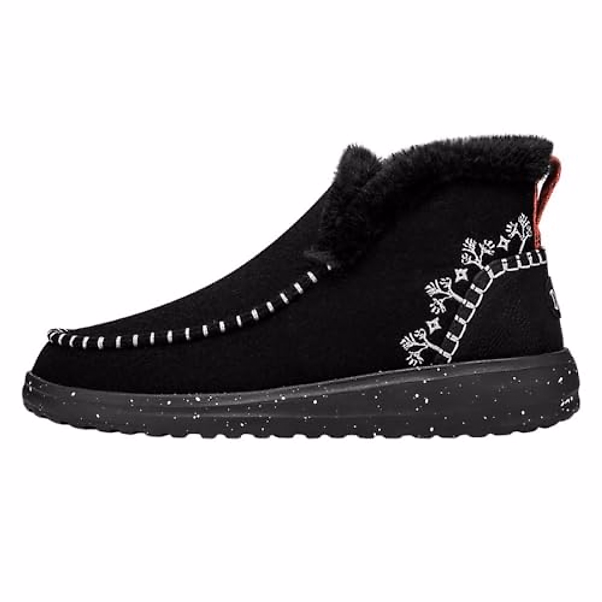 Hey Dude Denny Wool Faux Shearling Black Size 10 | Women's Boots | Women's Pull on Boots | Comfortable & Light-Weight