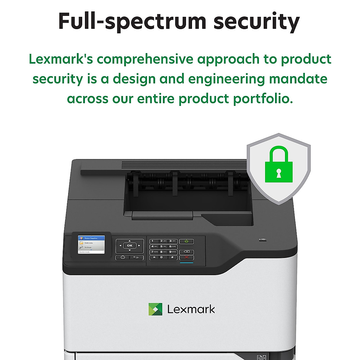 Lexmark MS820 MS821dn Laser Printer - Monochrome - 1200 x 1200 dpi Print - Plain Paper Print - Desktop - 55 ppm Mono Print - A6, Oficio, Envelope No. 7 3/4, Envelope No. 9, B5 (JIS), A4, Legal, A5, Le