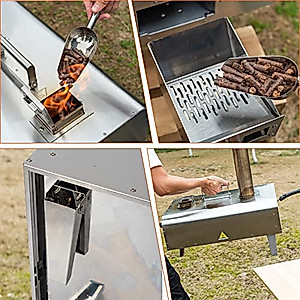 GYBER Henson Outdoor Pizza Oven Portable 12" Stainless Steel Backyard Grill Wood Pellet and Charcoal Fired Pizza Maker for Outdoor Garden or Camping Cooking with Pizza Stone, Foldable Legs