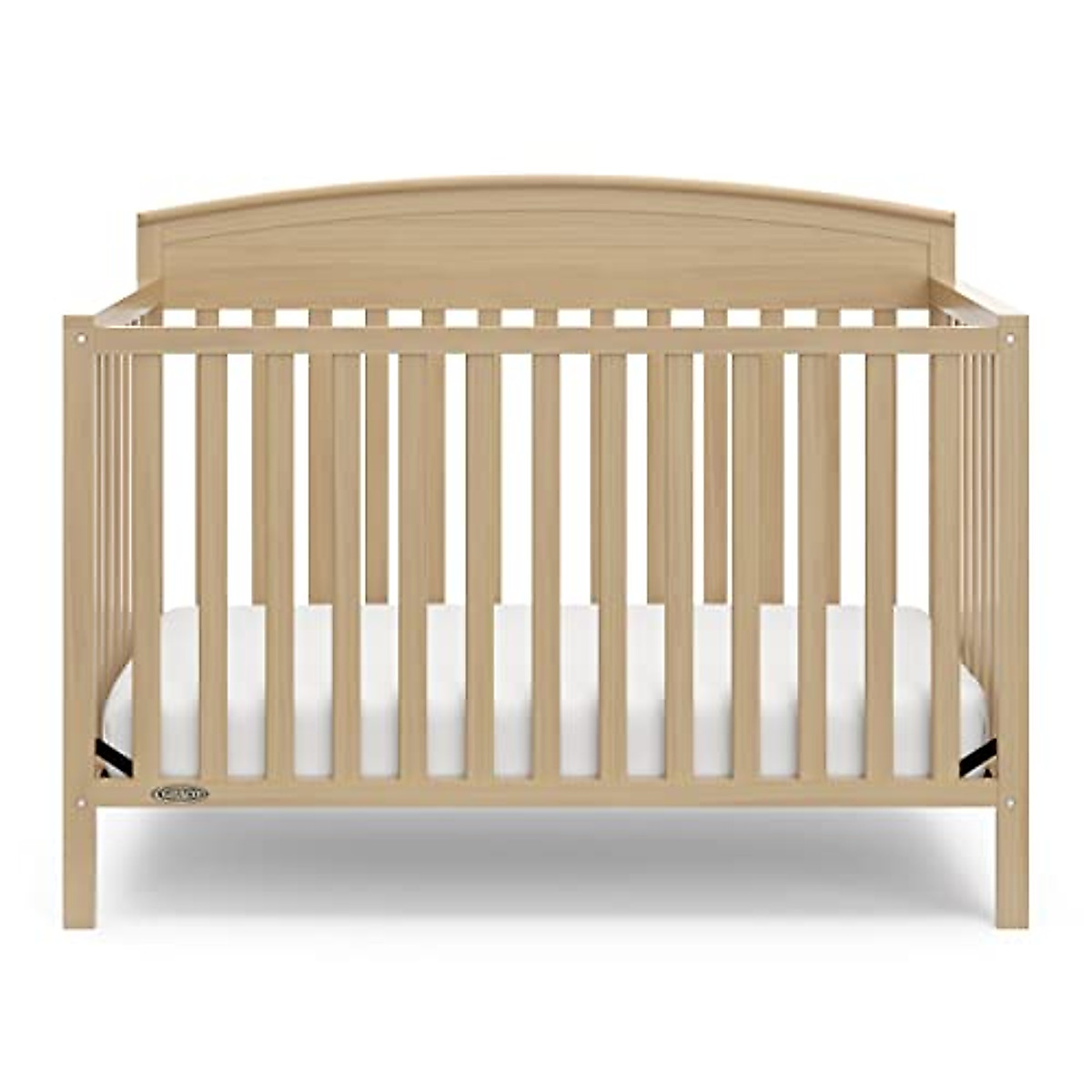 Graco Benton 5-in-1 Convertible Crib (Driftwood) – GREENGUARD Gold Certified, Converts from Baby Crib to Toddler Bed, Daybed and Full-Size Bed, Fits Standard Full-Size Crib Mattress
