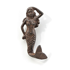 Cast Iron Mermaid Wall Hook