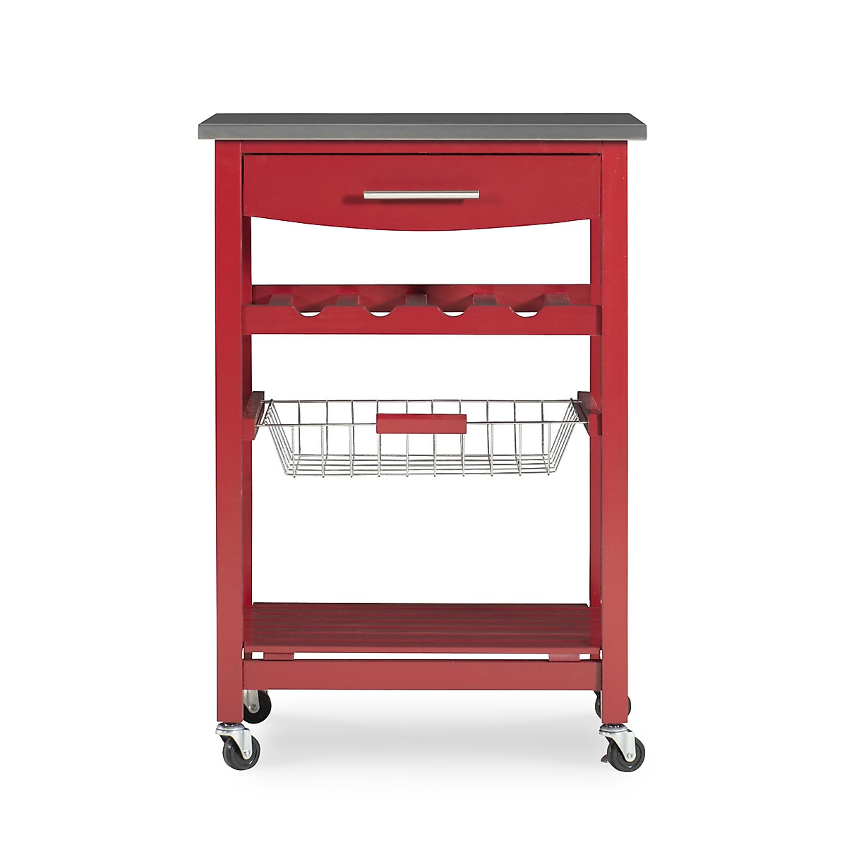 Linon Home Décor Kitchen Cart Red