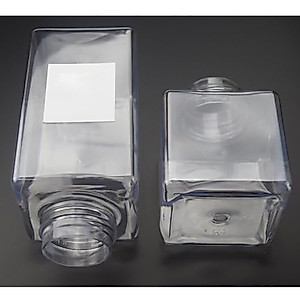 Foaming Soap Dispenser, Refillable Hand Soap Dispenser, Pump Bottle 450ml(16oz), Plastic for Liquid Soap, Shampoo, Body Wash, 2 Pcs (Clear+Clear)