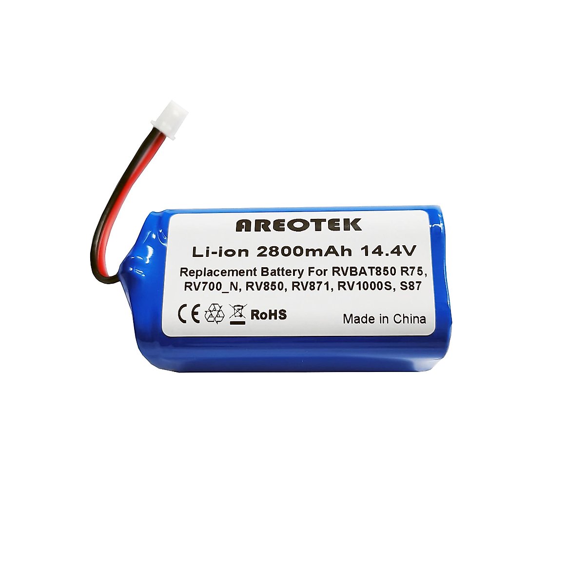 Replacement Battery for Shark Ion RVBAT850 Battery for R75, R85, RV700_N, RV720_N, RV725_N, RV751, RV761, RV850, RV850BRN, RV850C, RV850WV, RV851WV, RV871, RV1000S, RV101AE S87 Robot Vacuum Cleaners