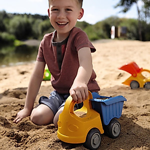 HABA Dump Truck Beach Toys for Toddlers 1-3, Sandbox Toys, Construction Toys, Excavator Toys for Boys 3-5 Year Old & Beach Essentials for Kids 18 Mo+