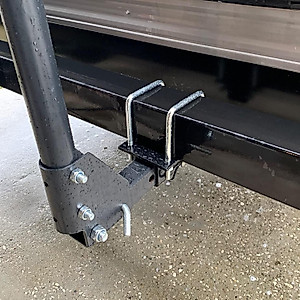 OxGord RV Hitch - 2" Receiver Adapter Fits 4-4.5" Bumper Beam - Trailer Accessories Best for Mounting Bike Racks & Cargo Carriers