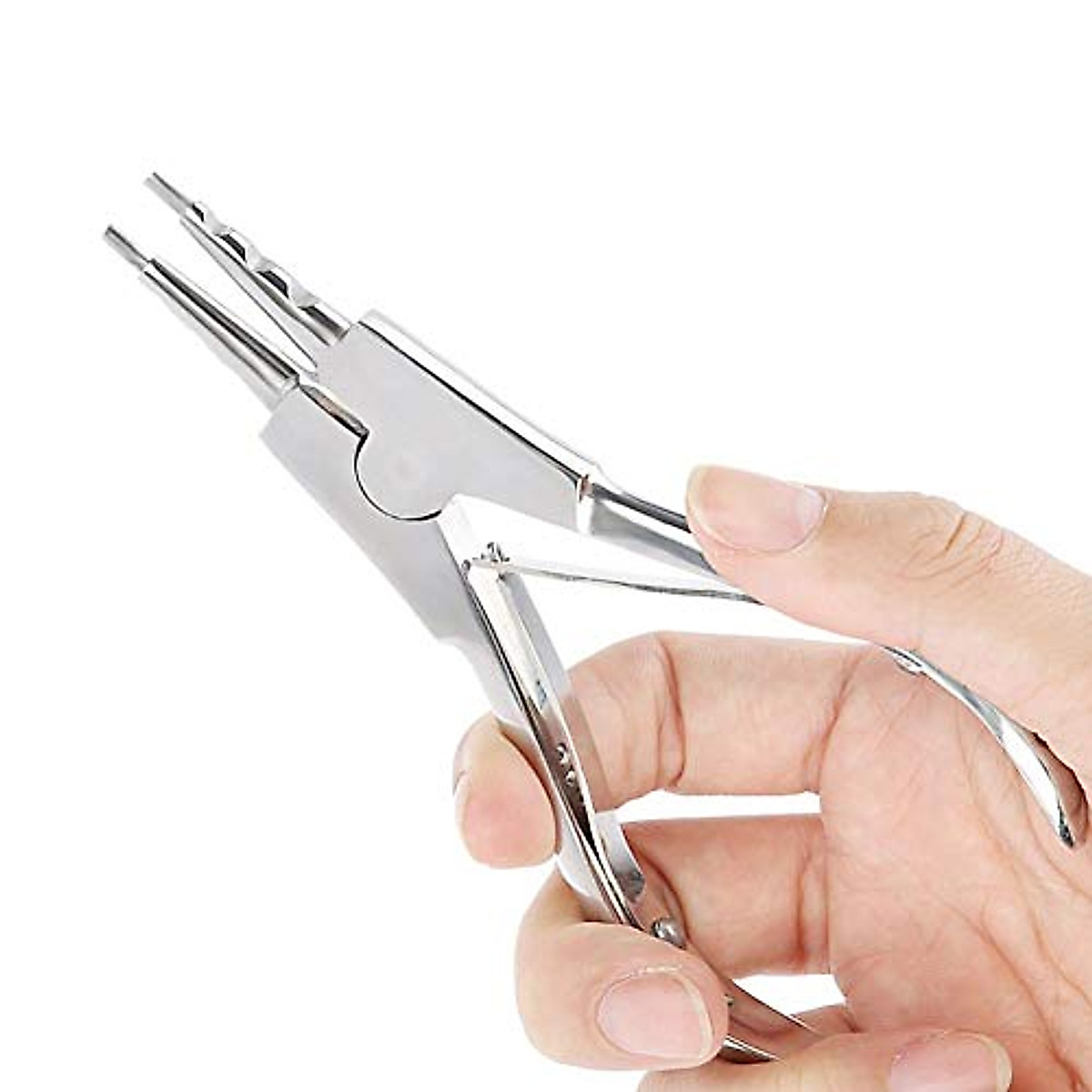 Ring Opening Pliers, Cimenn Surgical Steel Body Piercing Kits Ear Nose Lip Navel Tongue Septum Forcep Clamp Pliers Tool, Precision Circlip Pliers Retaining Clip Pliers Solid Spring Removal Tool