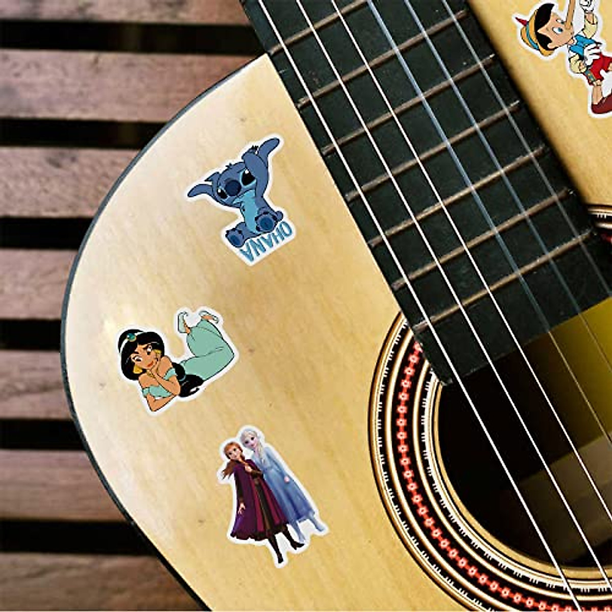 Disney Stickers 100PCS Asverbet Kids Stickers Pack Princess Stickers Cute Stickers for Kids Teens Adults Waterproof Vinyl Cartoon Stickers for Water Bottles Laptop Luggage