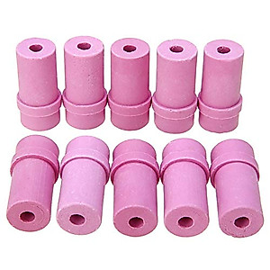 10 Pcs Ceramic Sandblaster Nozzle,Air Siphon Sand Blasting Gun Sandblasting Parts Ceramic Nozzle（6mm）