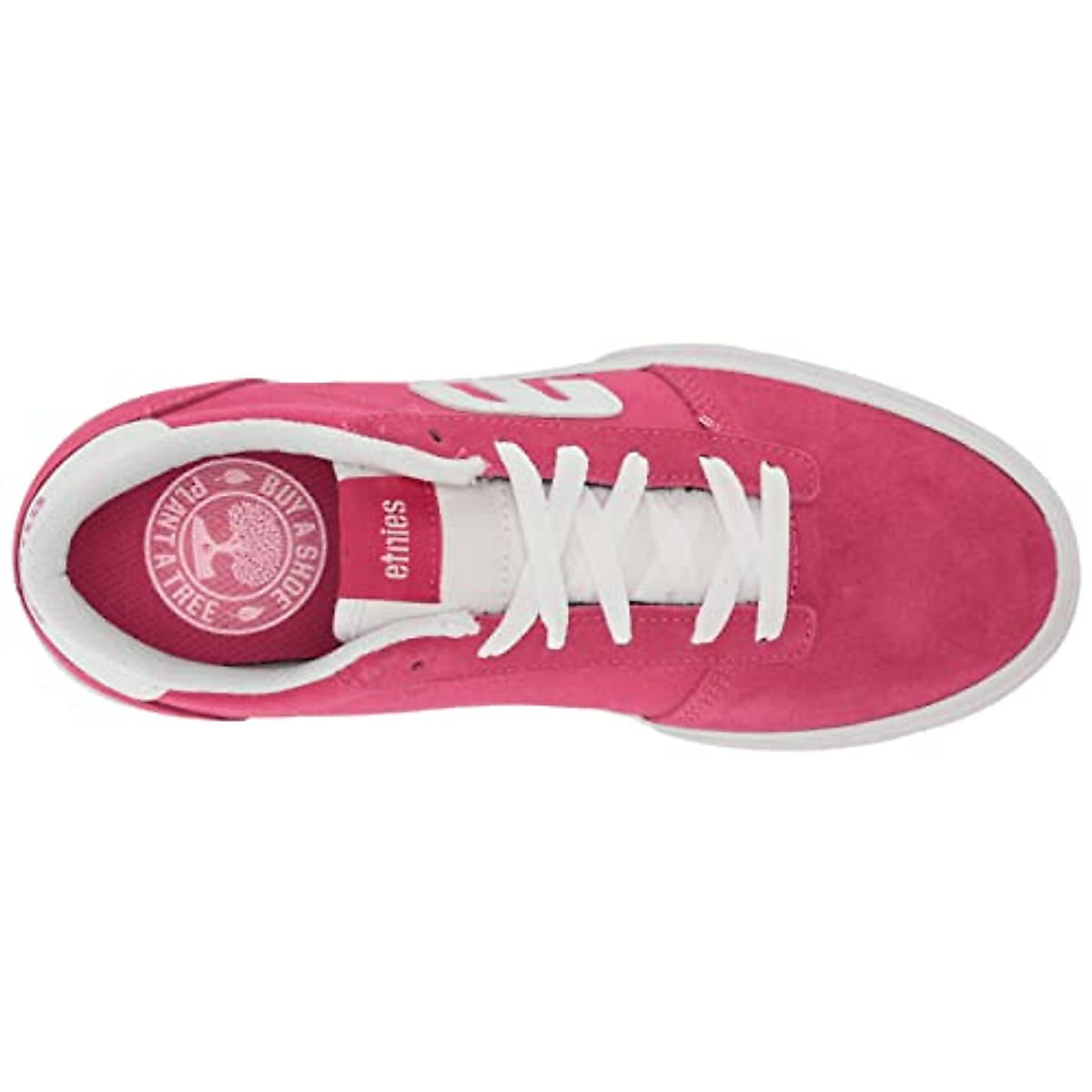 Etnies Women's Calli Vulc Low Top Skate Shoe, Pink/White, 8