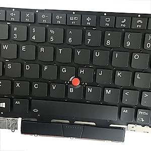 GinTai Laptops Backlit US Keyboard Replacement for Lenovo Thinkpad X1 Carbon 2021 X1C SN20Z77360-B P/N PK131U81B00