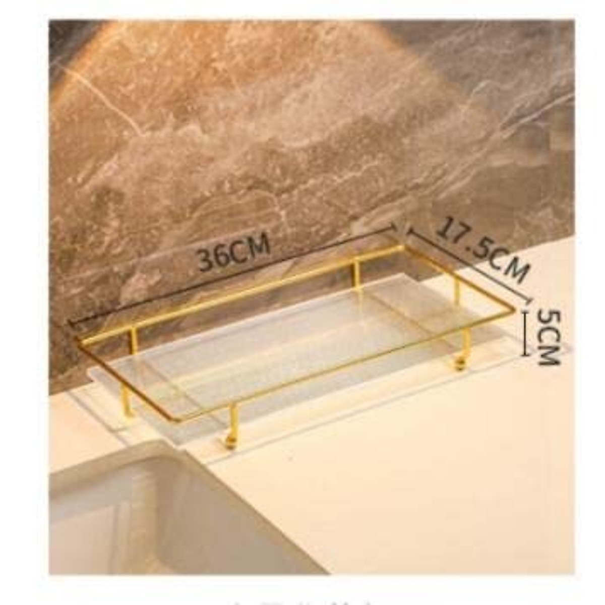 Storage Washbasin Tray Washbasin Countertop Tray Toilet Washbasin Rack Bathroom Cosmetics Rack