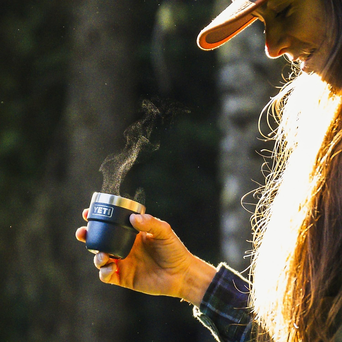 YETI Rambler 4 oz Stackable Cup, Stainless Steel, Vacuum Insulated Espresso/Coffee Cup, 2 Pack, Wild Vine Red