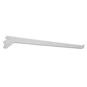 Rubbermaid Single Track System Bracket, 12", White, Upright Bracket for Shelving System and Organization
