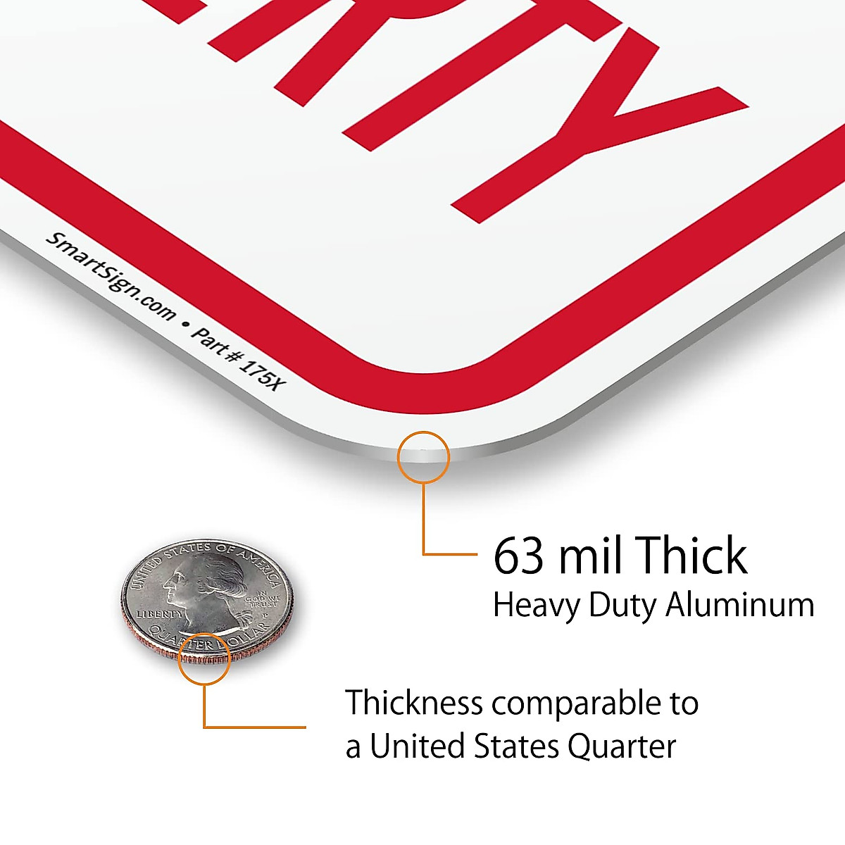 SmartSign - K-1667-EG-12x18-D2 "No Parking - Private Property" Sign | 12" x 18" 3M Engineer Grade Reflective Aluminum