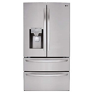 LG 28 cu.ft. Smart wi-fi Enabled French Door Refrigerator - 27.80 ft³ - 2X Freezer Drawer(s) - 18.60 ft³ Net Refrigerator Capacity - 9.20 ft³ Net Freezer Capacity - 724 kWh per Year - Smooth - LED