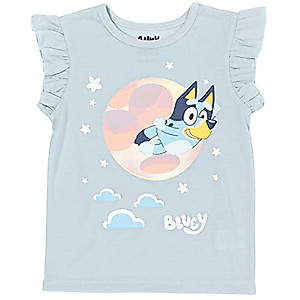 Bluey Little Girls T-Shirt and French Terry Shorts Outfit Set 5