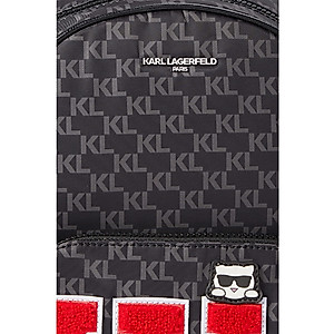 Karl Lagerfeld Paris Khloe Backpack Black Logo Combo One Size