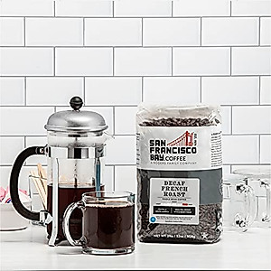 San Francisco Bay Whole Bean Coffee - DECAF French Roast (2lb Bag), Dark Roast, Swiss Water Processed