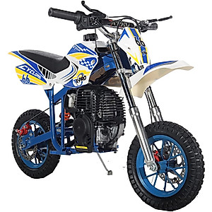 X-PRO 40cc Kids Dirt Bike, 4-Stroke Gas Power Mini Pit Bike with Off-Road Tire and Disc Brake,Blue