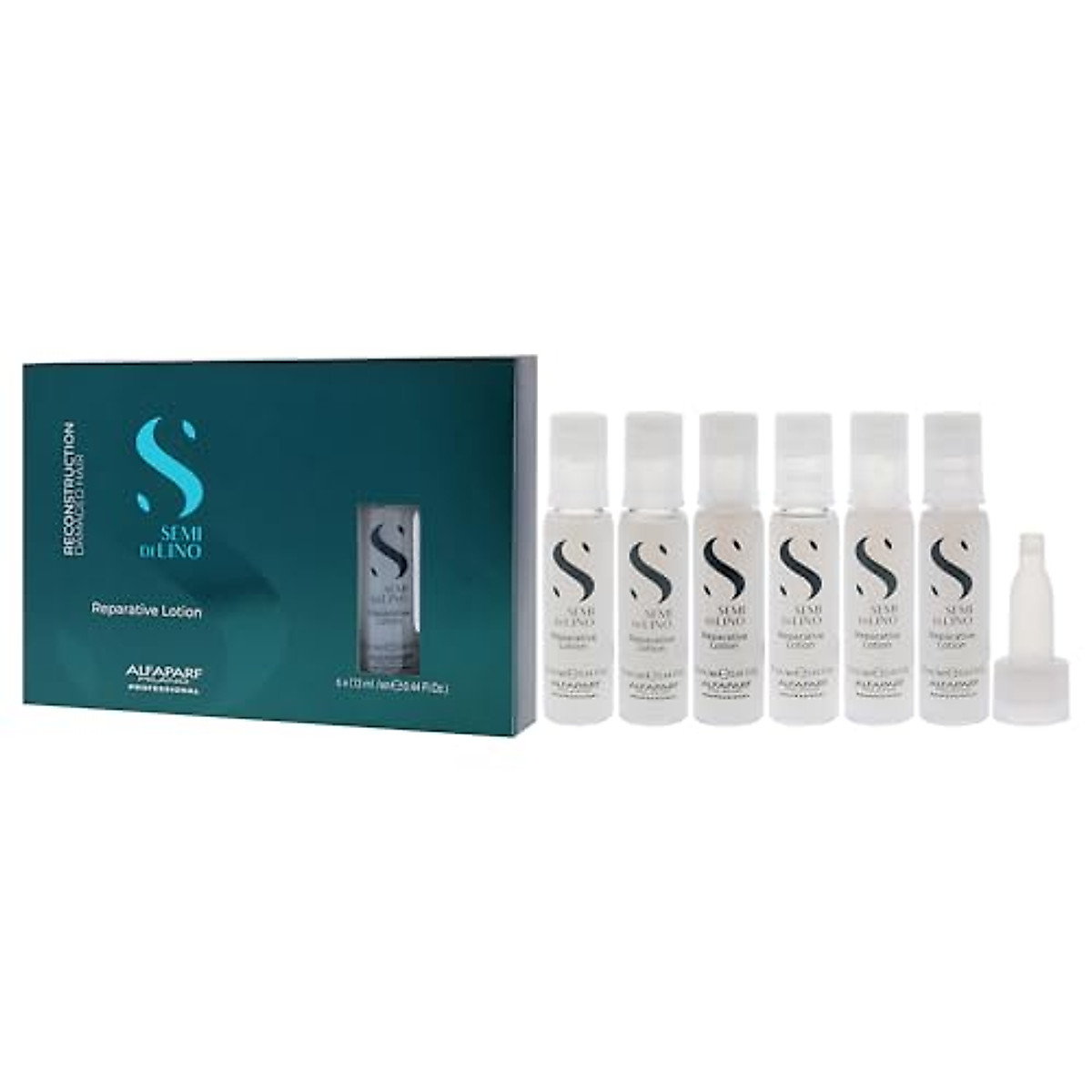 Alfaparf Milano Semi Di Lino Reconstruction Reparative Shampoo for Damaged Hair - Color Safe, Hydrating Shampoo for Dry Hair - Restores Fiber & Elasticity - Sulfate & Paraben Free - Vegan (8.45 oz)