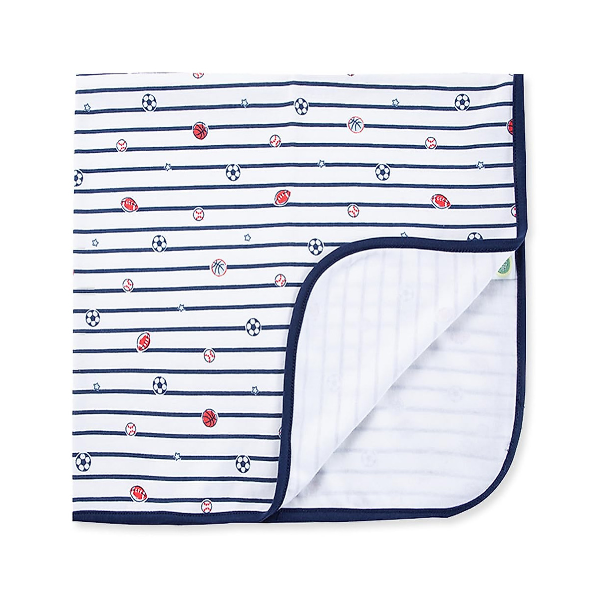 Little Me Clothes for Baby Boys' Sports Star Swaddling Receiving Blanket, 30 x 27 Inches