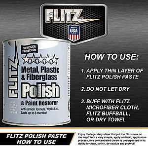 Flitz International Multi Purpose Metal Polish, 2.2-Pound, Blue, Single (CA 03518-6)