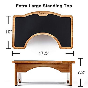 StrongTek Enhanced Squatting Toilet Stool, Extra-Thick Wood, Slip-Resistant Bathroom Potty Stool, Perfect for Kids & Adults, Ready-to-Use, Robust 350 lbs Capacity