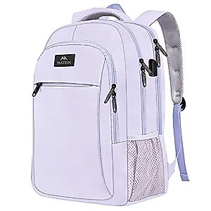 Laptop Backpack for Girls, 15.6 Inch Anti Theft College School Backpack for Women with USB Charging Port, Water Resistant Durble Students Bookbag Casual Daypack Travel Computer Work Bag Gift for Women