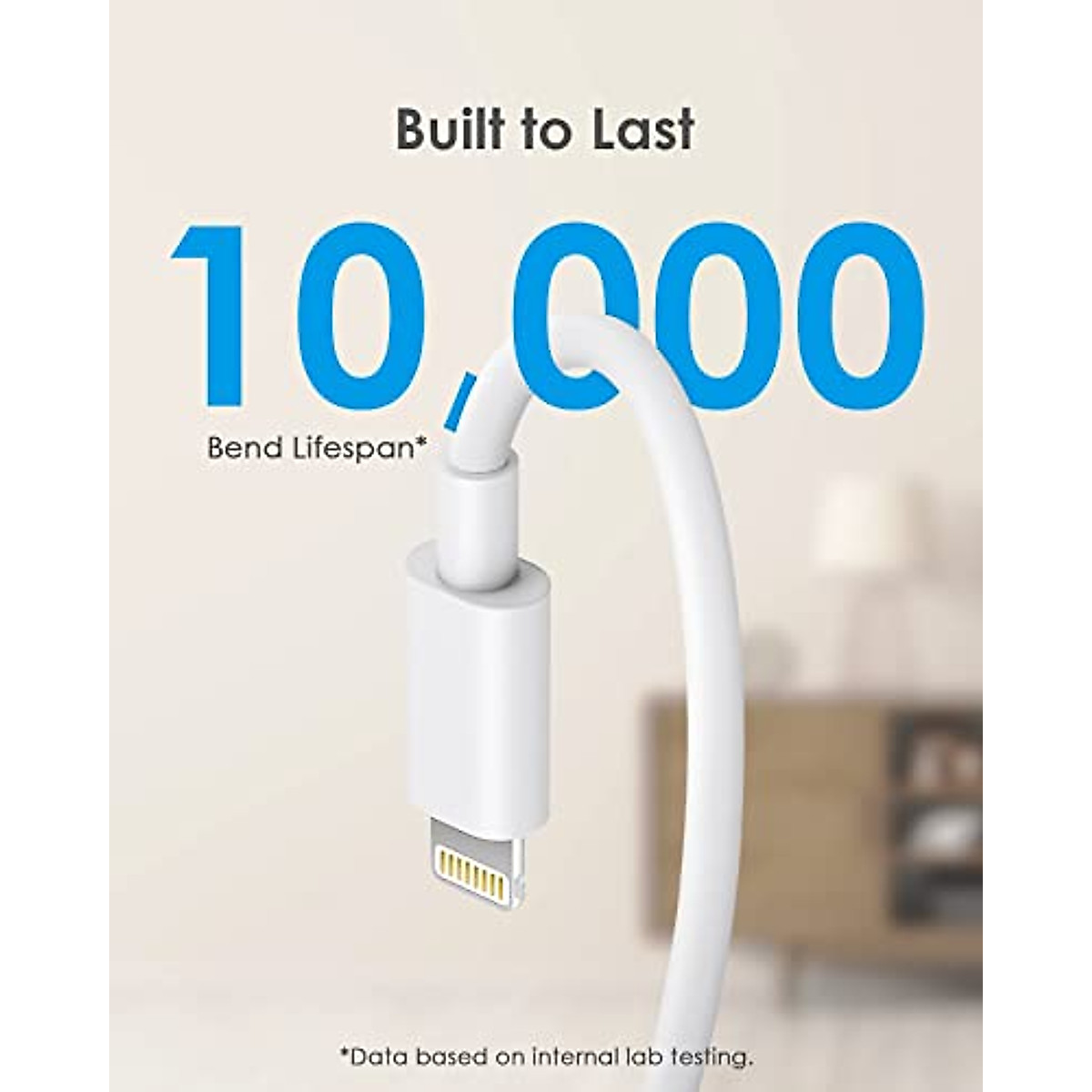 iPhone Charger 10 FT [Apple MFi Certified] 2Pack iPhone 13 14 Charger Fast Charging with USB C to Lightning Cable,20W PD USB C Charger Block Long iPhone Charger Compatible with iPhone 14/13/12/11,iPad