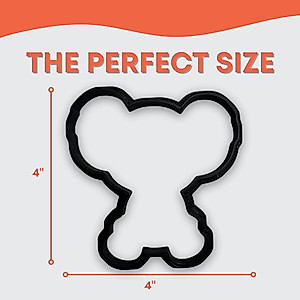 Koala Bear Cookie Cutter, Easy to Push Design, For Baby Shower and Birthday Celebrations (4 inch)