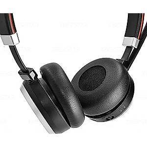 Replacement Earpads Ear Pads Cushion Cover Cup Ear Pads for Jabra Evolve 20 20se 30 30 II 40 65 65+ Headset ,Headset Replacement Parts (1 Pair)