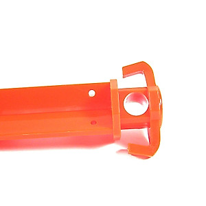 THE UM24 Pack of 6-11” Ground Stake Stick Strong Outdoor Camping Tent Or Garden Pegs– Orange (11 inches - 6PC)