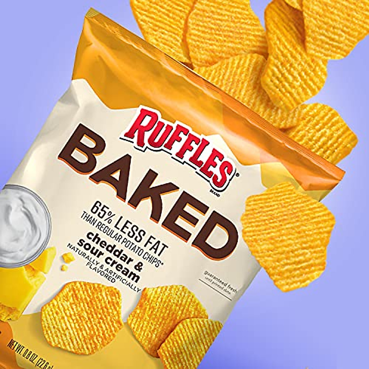 Baked Ruffles Baked Ruffles Cheddar Sour Cream, Pack of 40