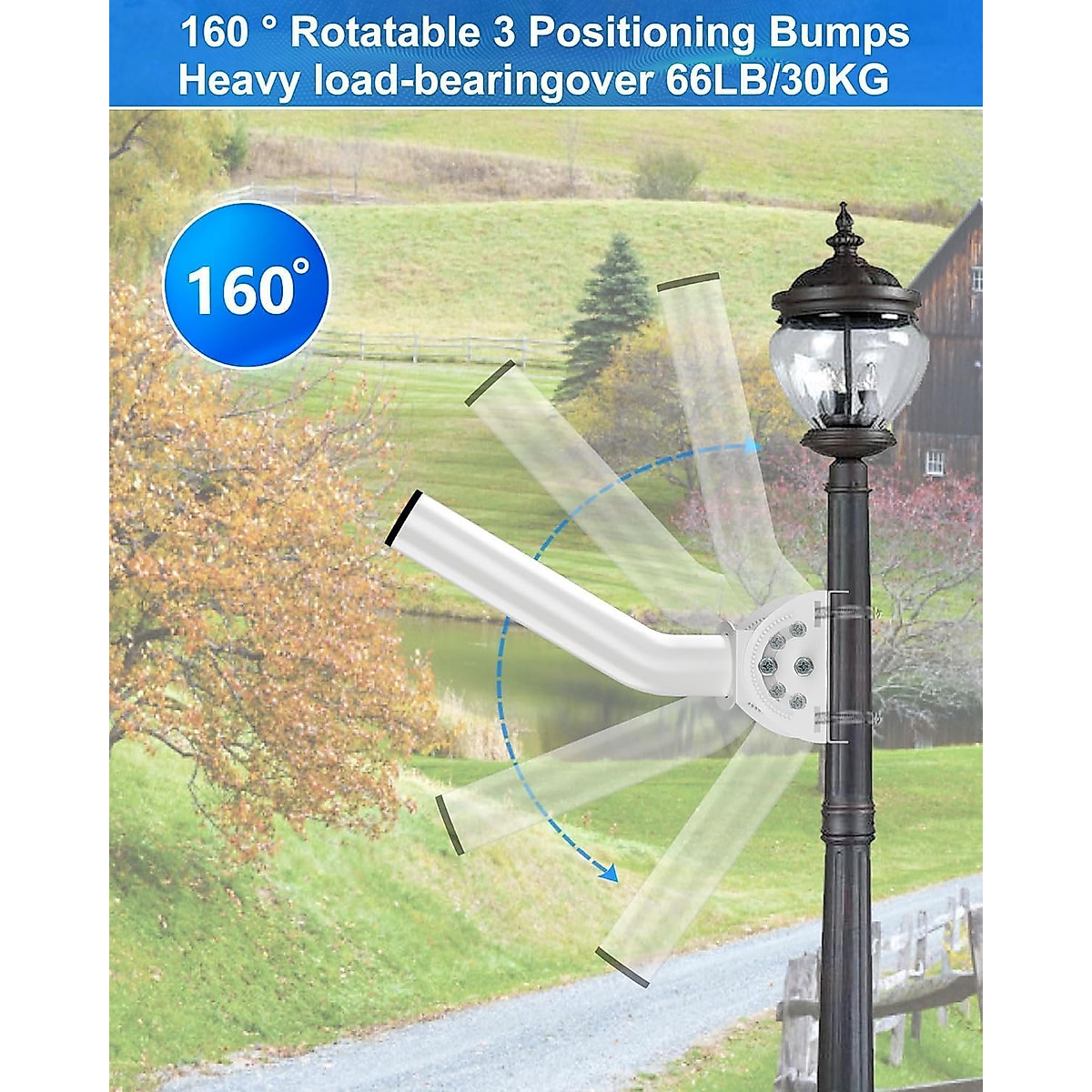 Universal Antenna Mount, 12" Adjustable J Pole Mounting with Weather Proof, Pole and Wall Mounted Bracket Mount for Wireless Bridges,AP,Access Point,Starlink Satellite,Weather Station,WiFi Router