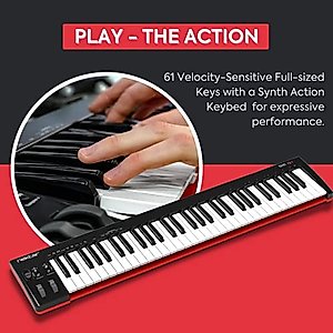 Nektar SE61 - USB MIDI Controller Keyboard with Nektar DAW Integration, Black