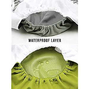 Kawaii Adult Reusable Cloth Diaper, Large Adult Nappy with 1 Super Absorbent Diaper Insert, Waterproof Adjustable Incontinence Leakproof Protective Underwear - Peaches