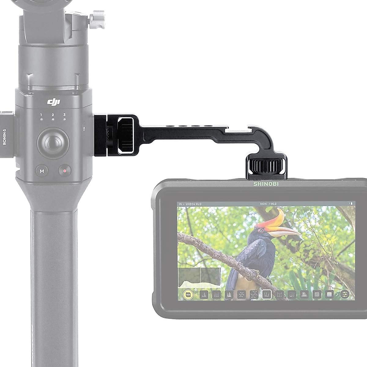 Ronin S/Ronin SC Monitor Mount, DH11 Rotatable Magic Arm with 1/4 Thread Cold Shoe Mount for Mic Light Stand for DJI Ronin S/SC Gimbals Stabilizer