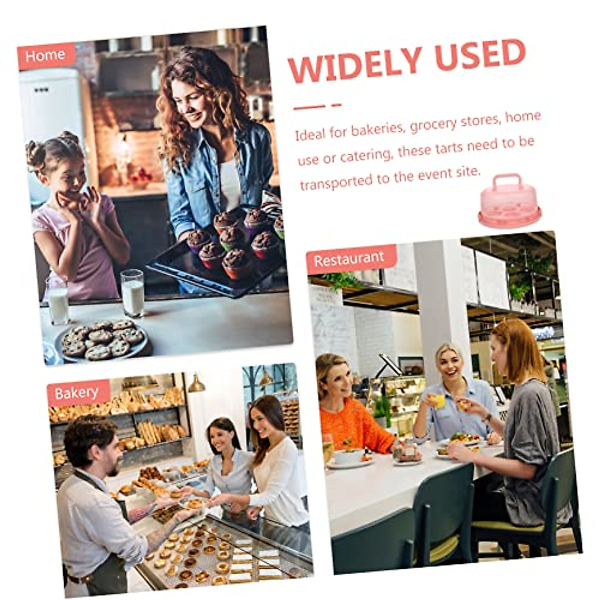 EXQUIMEUBLE portable cake box cupcake carriers cake packing holders refrigerator stand egg container cake carrier with lid and handle muffin pan Portable cupcake containers cupcake Transporter