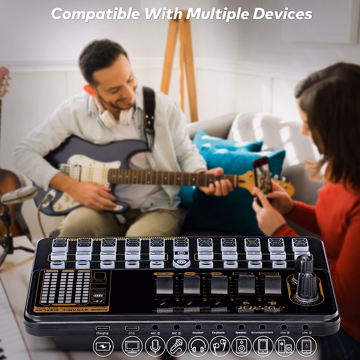 Asmuse Podcast Equipment Bundle, BM800 Condenser Podcast Microphone Bundle Kit with Live Sound Card, Streaming Audio Mixer Studio All-in-one Beginner Podcast Package for Recording YouTube TikTok