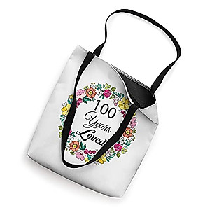 Funny Loved 100 Years Old Men & Women 100th Birthday Gift Tote Bag