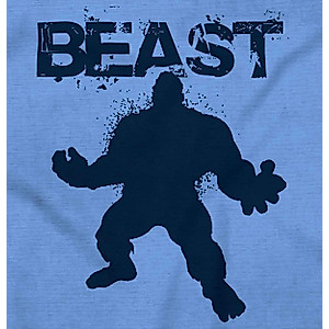 Brisco Brands Beast Gym Fitness Meathead Hoodie Hooded Sweatshirt Men Carolina Blue