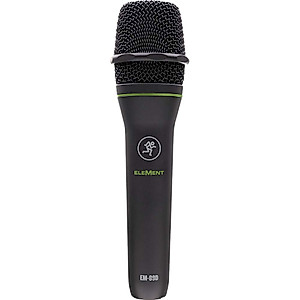 Mackie EM-89D Element Series Dynamic Vocal Microphone with Tripod Microphone Stand & XLR Cable Bundle