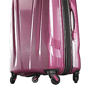 Samsonite SWERV DLX 28-Inch Tall Lightweight Hardside Travel Suitcase with 4 Spinner Wheels, Telescoping Handle, and TSA Lock, Solar Rose