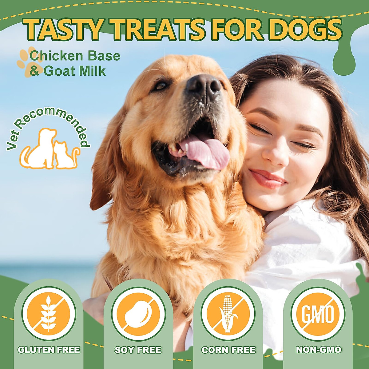 Dog Multivitamin - Multivitamin for Dogs - with MSM & Glucosamine, Omegas 3 & 6, Probiotics for Digestive Health, Joint Support, Skin & Coat, Immune System & Overall Health – 120 Soft Chews