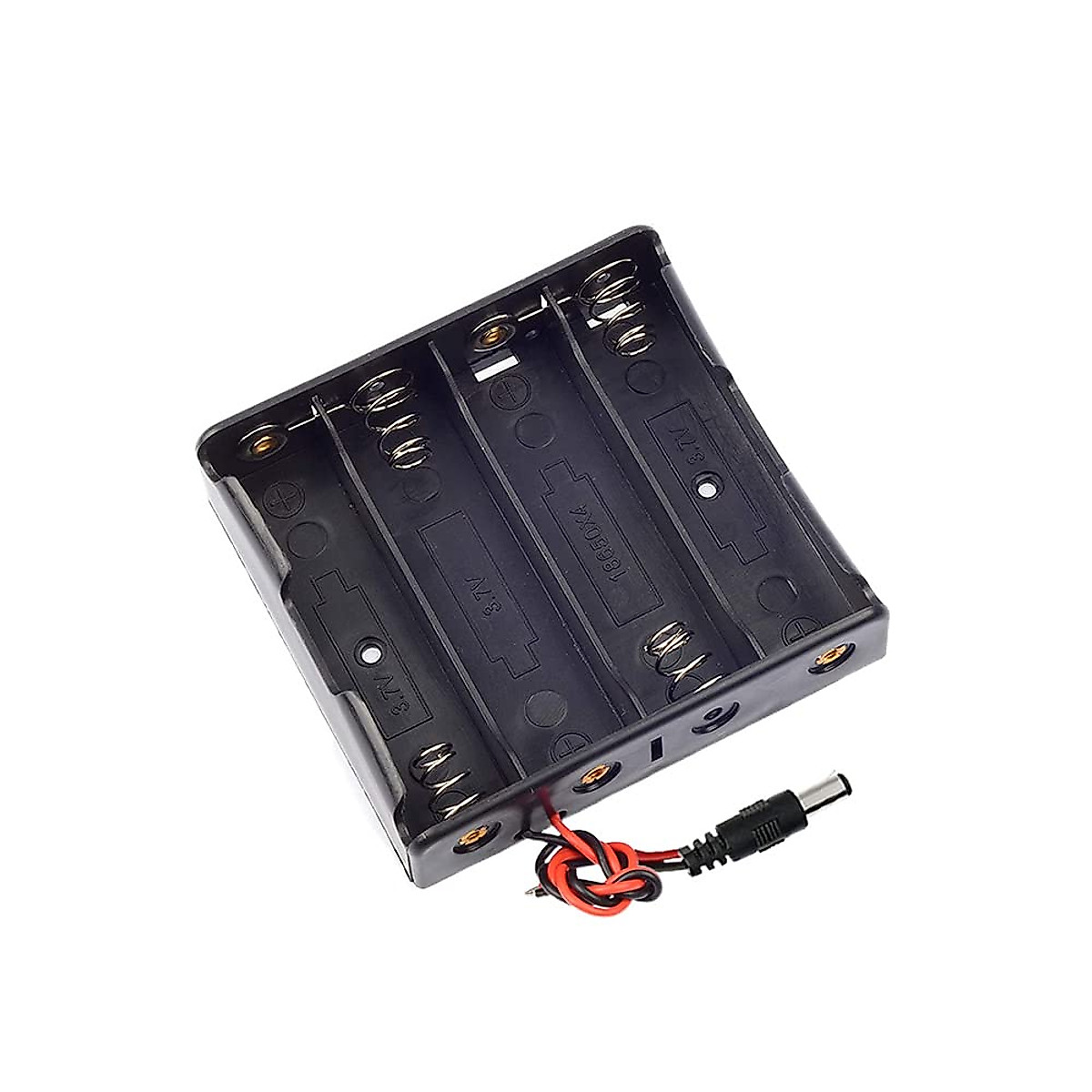 BlastCase 4xAA Battery Holder to DC Barrel Jack Connector for Arduino(pack of 2)