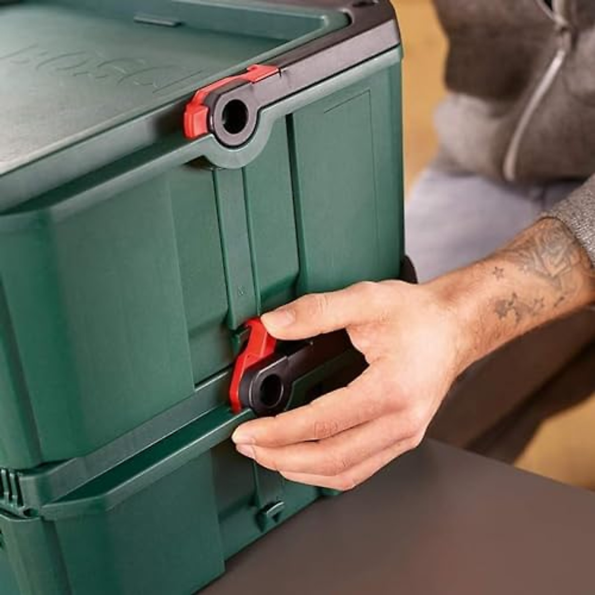 Bosch Home and Garden 1600A01SR4 Power Tools, SystemBox |Size M, Compatible with Bosch Accessory Box Small and Medium, in Sleeve, Green, M