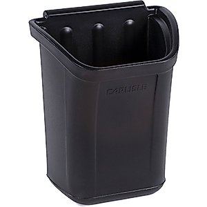 CFS CC11TH03 Trash Bin for Bussing Cart, 7 gal Capacity, 22" Height, 18" Width, 12.25" Length, Polyethylene (PE), Black